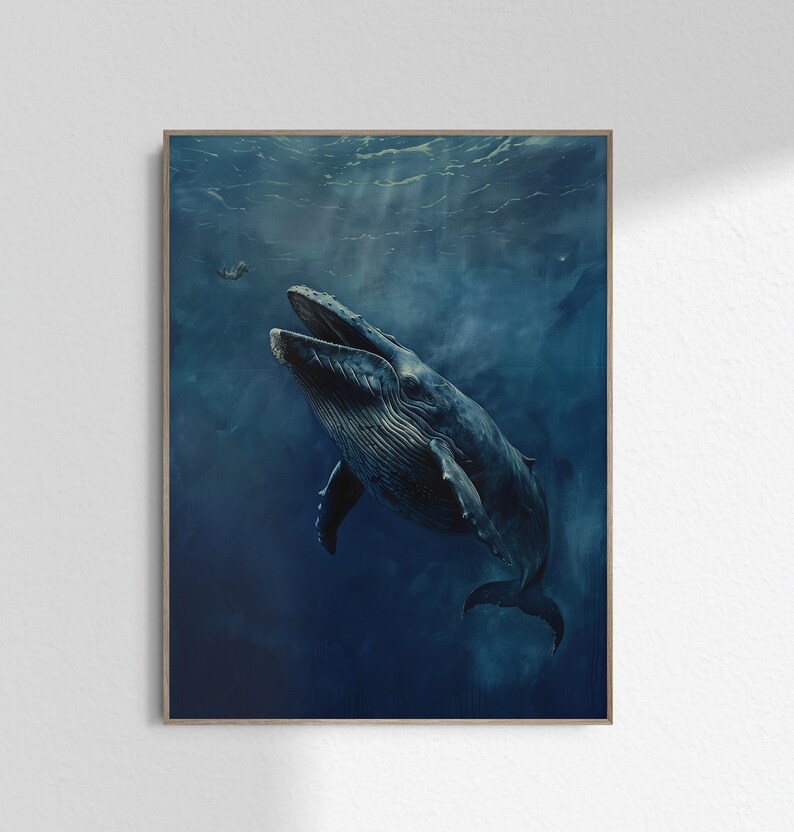 Jonah and the Whale Print Jonah and the Big Fish Art Christian Nursery ...