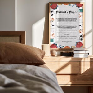 Principal's Prayer Christian Prayer Office Decor Back to School Prayer ...