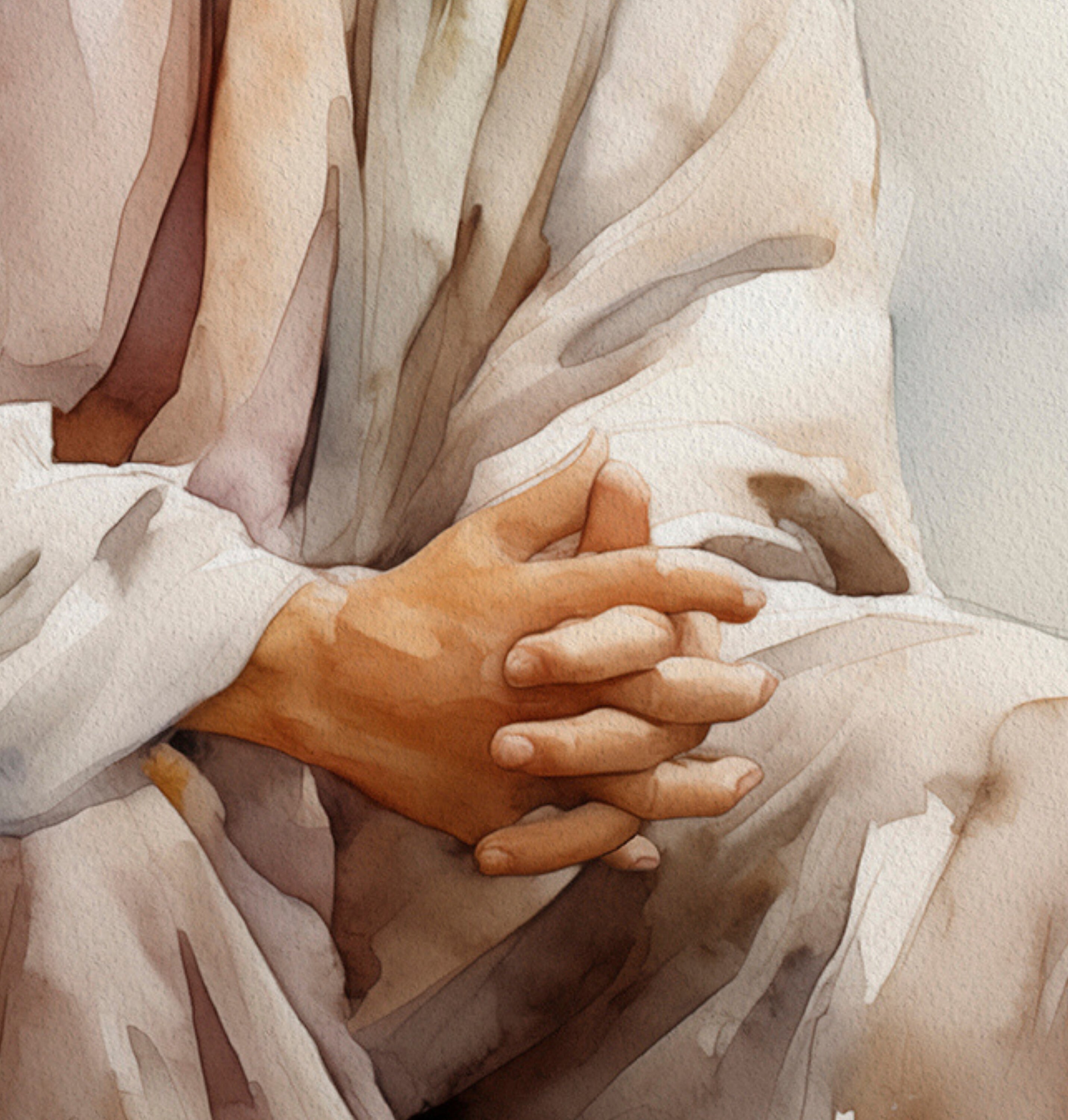 Jesus Praying in the Garden of Gethsemane Praying Christ Prayer Art ...