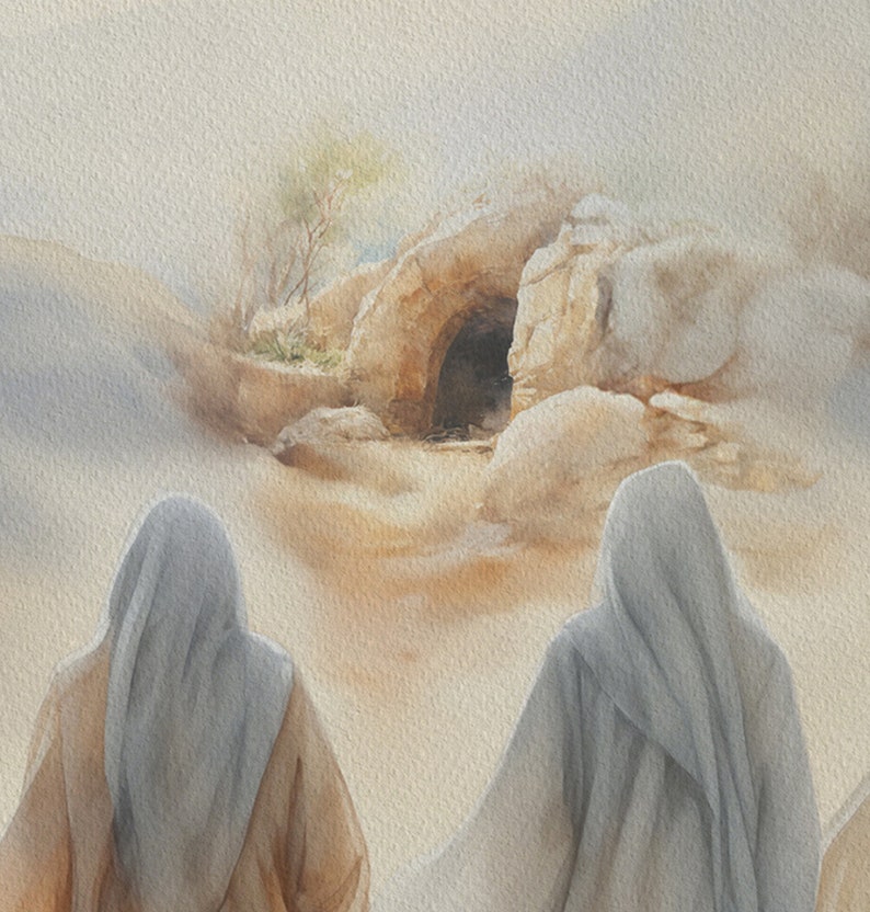 Three Marys at the Tomb Art, Three Maries Catholic Wall Art ...