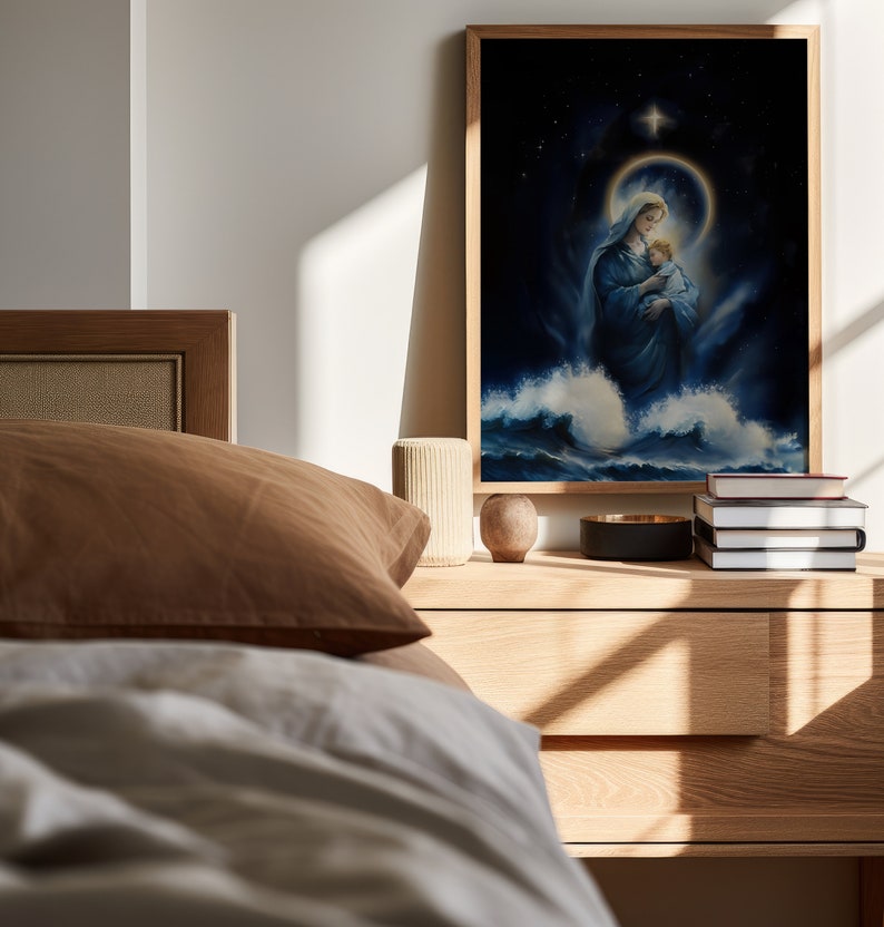 Our Lady Star of the Sea Art Virgin Mary Art, Catholic Wall Art ...