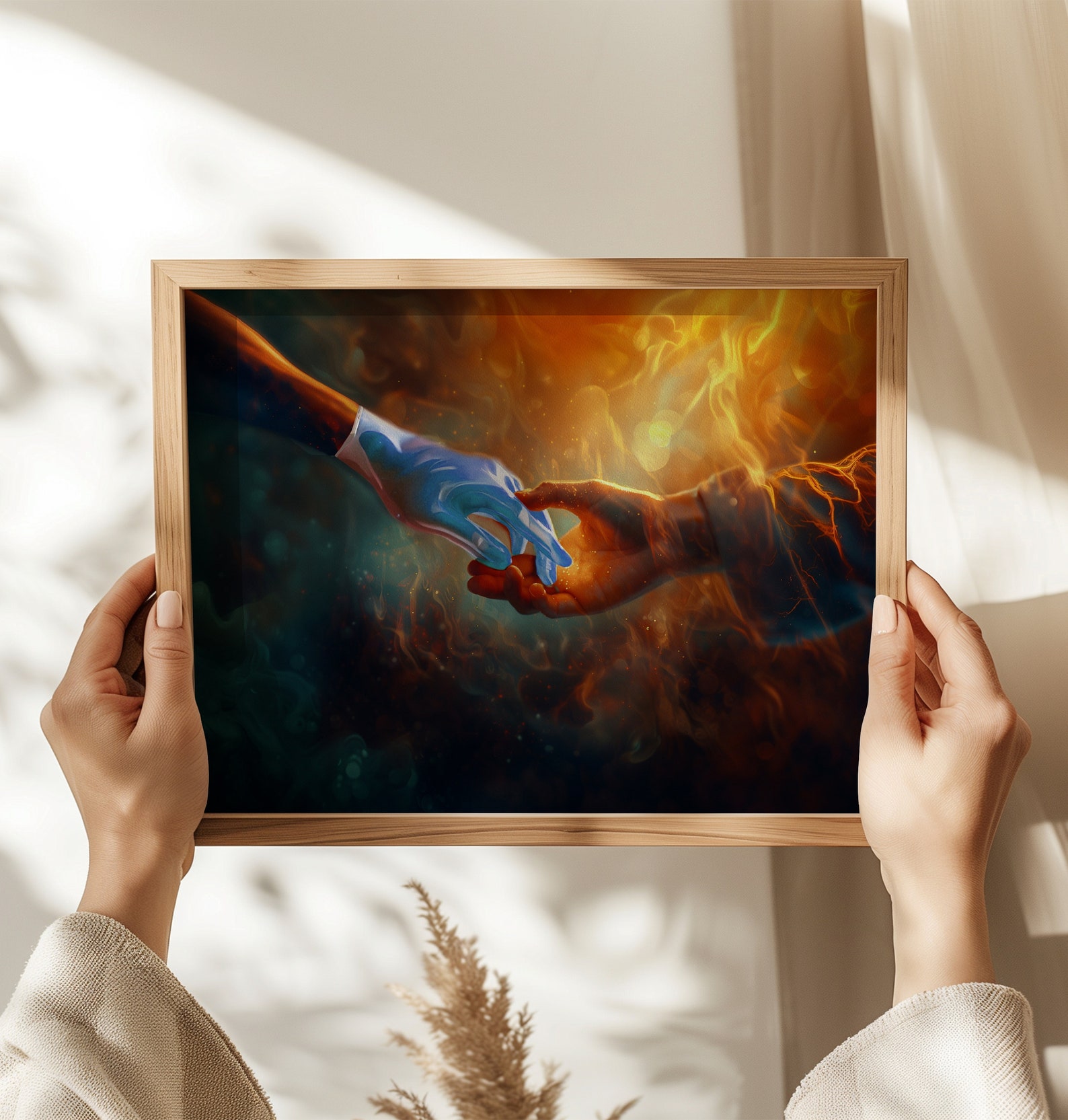 Hand of Jesus, Christian Gift for Nurse Doctor EMT Christian Art ...