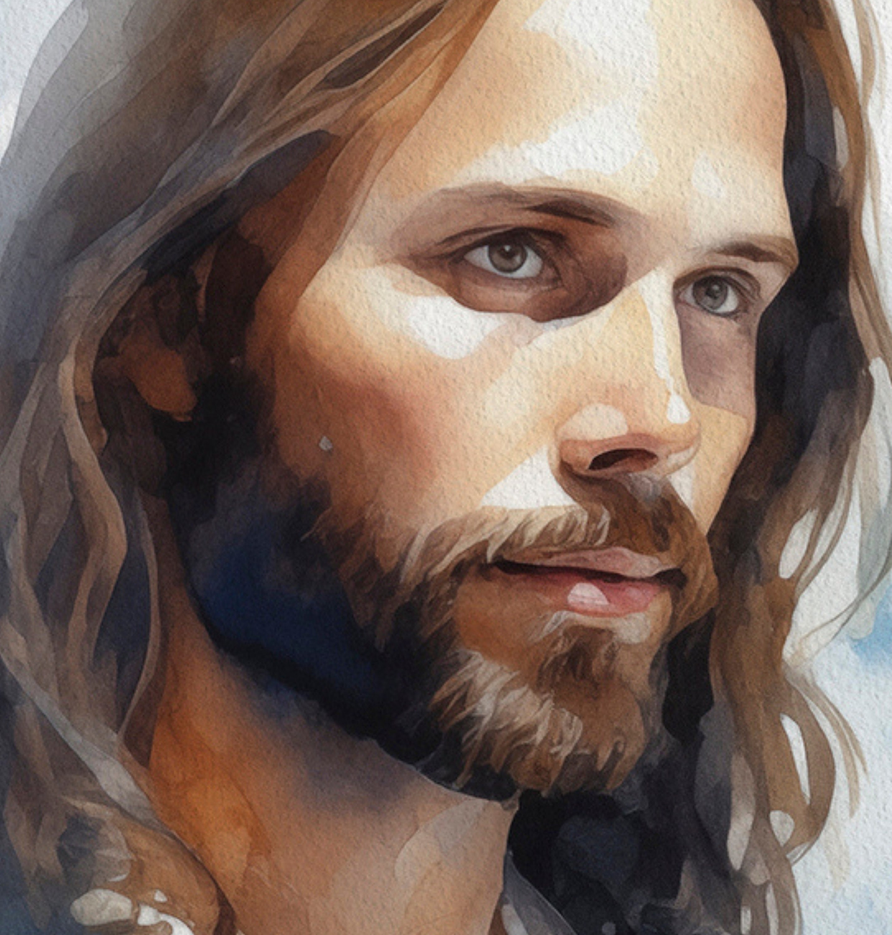 Jesus With Lantern Painting Jesus Guide Me to Light in the Darkness ...