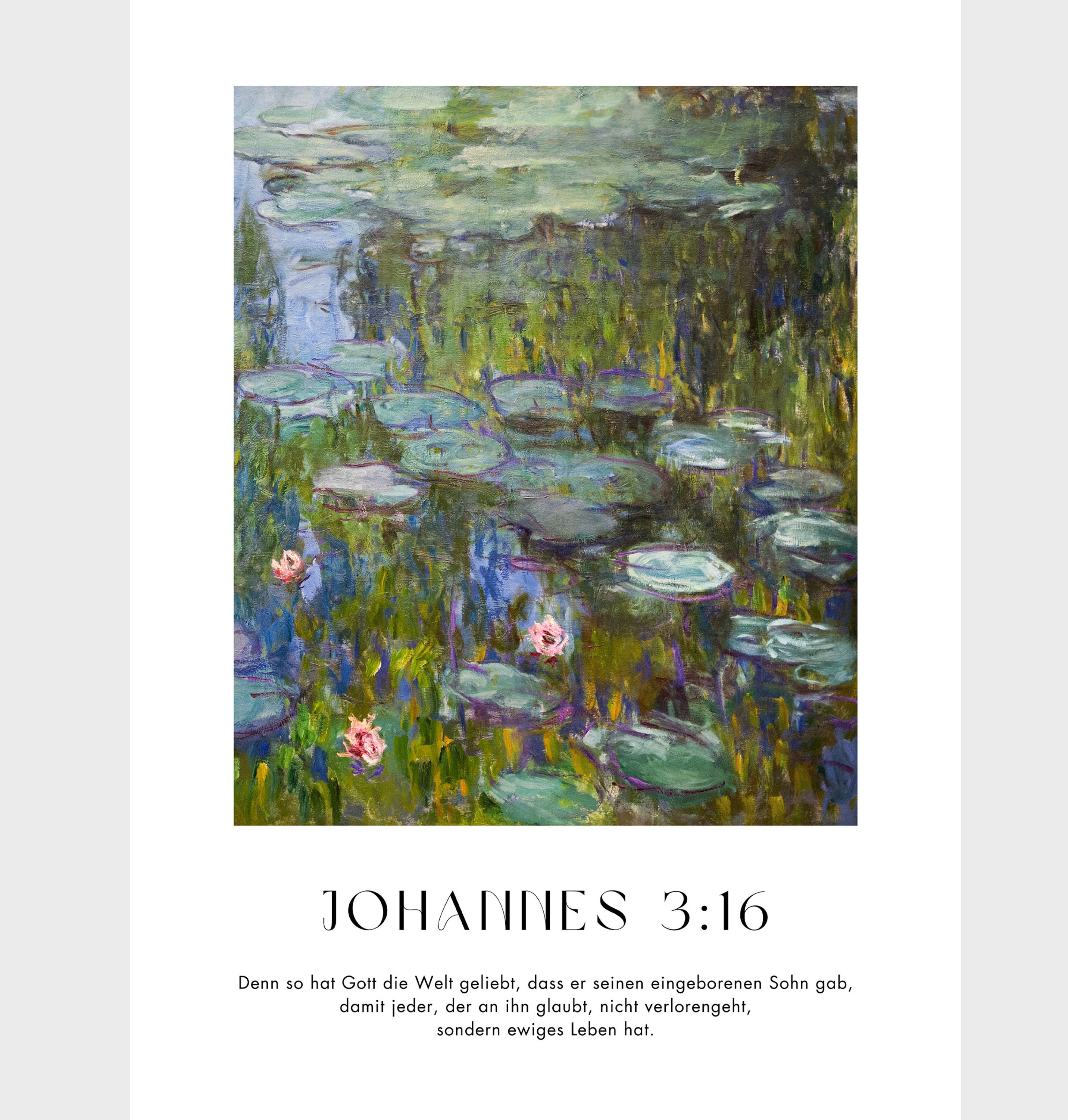 Deutsche Christliche Kunst Poster Set 3 Stück Bibelvers Schriftposter ...