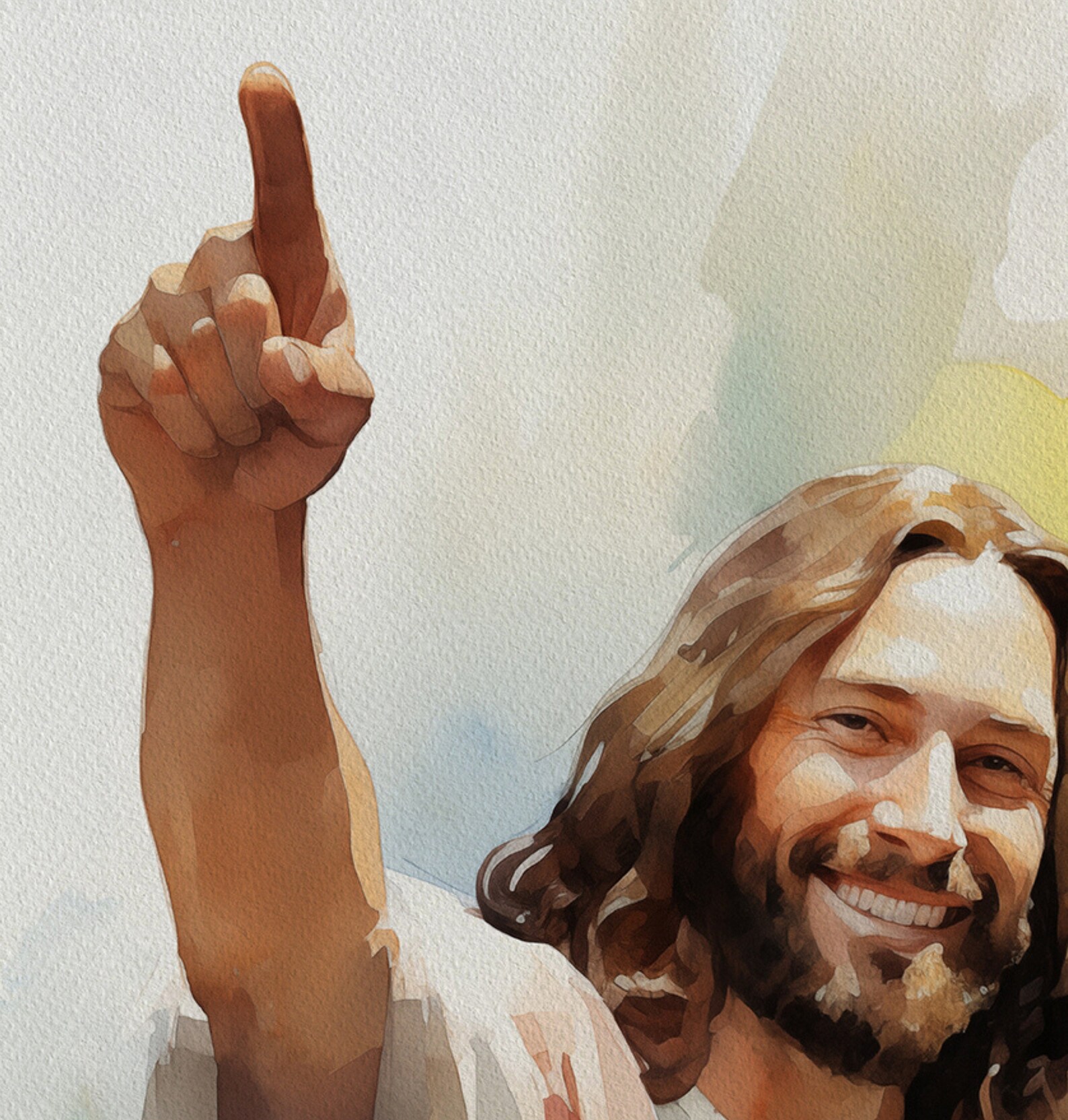 Jesus is Your Number One Fan Painting Christ Christian Boy Girl Gift ...