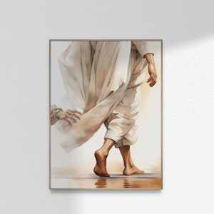 Touching the Hem of Jesus Garment Sketch Hem of Robe Wall Art Print ...
