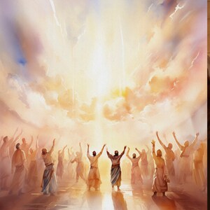 Second Coming of Jesus Christ Art Judgement Day Art Christian Bible ...