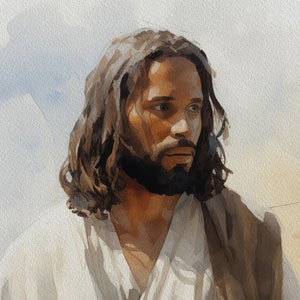 Black Jesus Walking in Old Jerusalem Black Christ Painting Black ...