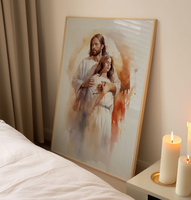 Bride of Christ, Jesus is My Bridegroom Watercolor Painting Christian ...