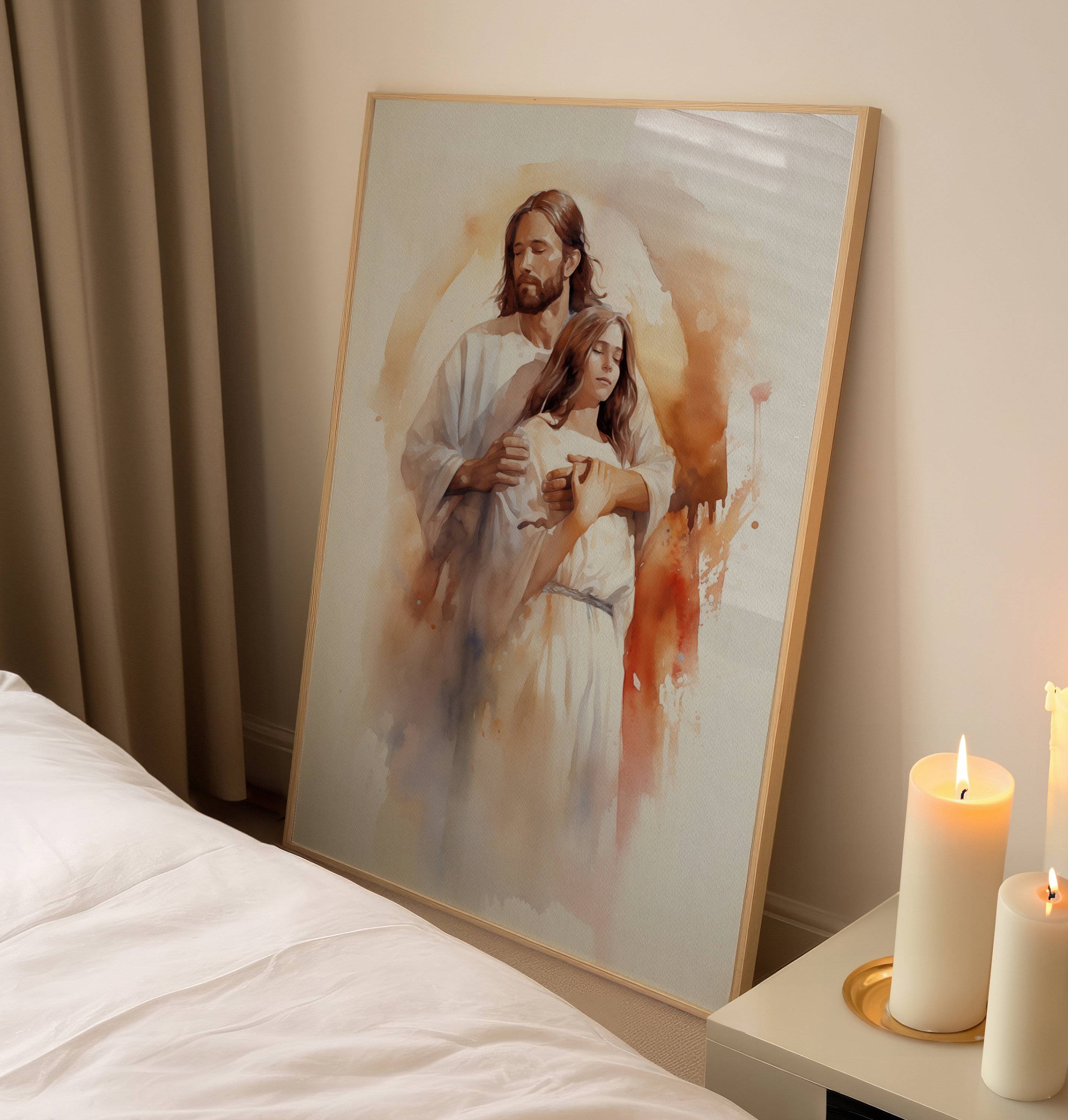 Bride of Christ, Jesus is My Bridegroom Watercolor Painting Christian ...