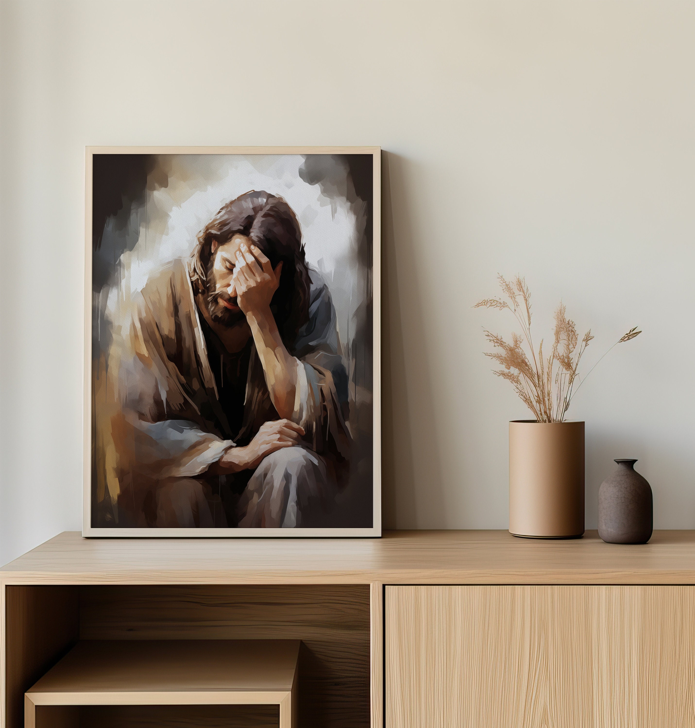 Jesus Weeps Over Jerusalem, Christ Crying, Luke 19:41, Christian ...