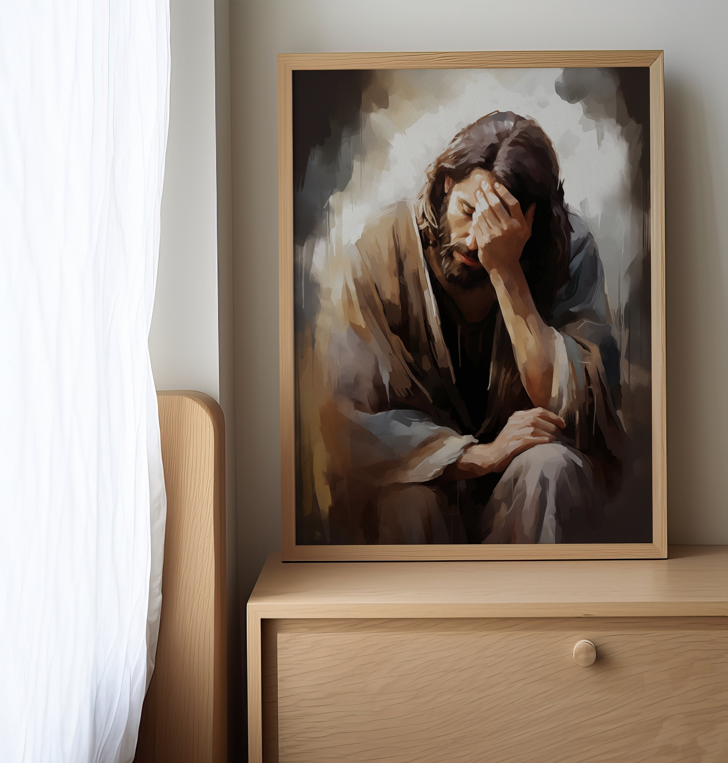 Jesus Weeps Over Jerusalem, Christ Crying, Luke 19:41, Christian ...