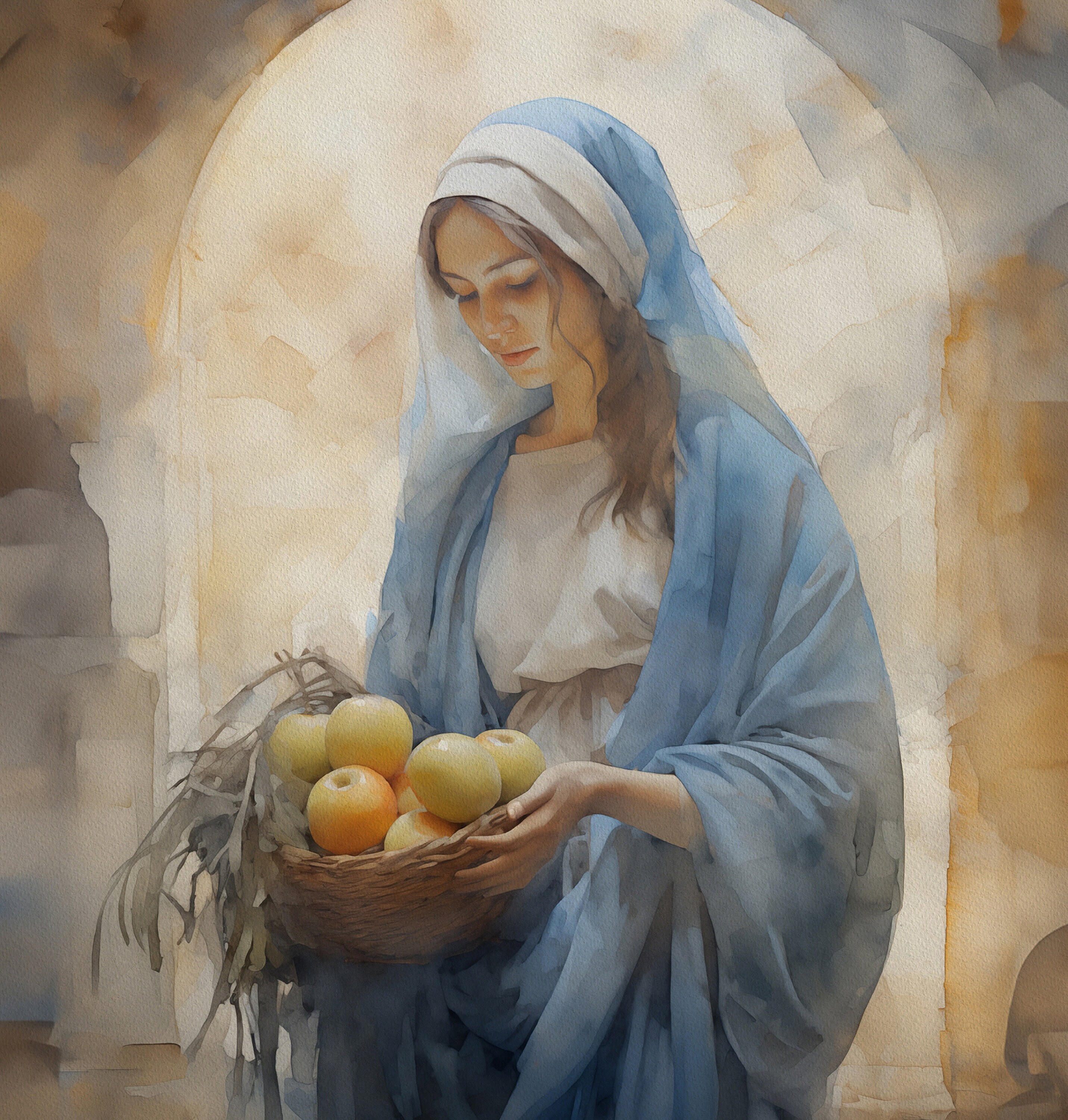 Kitchen Madonna Wall Art Christian Kitchen Art Catholic Painting Bible ...