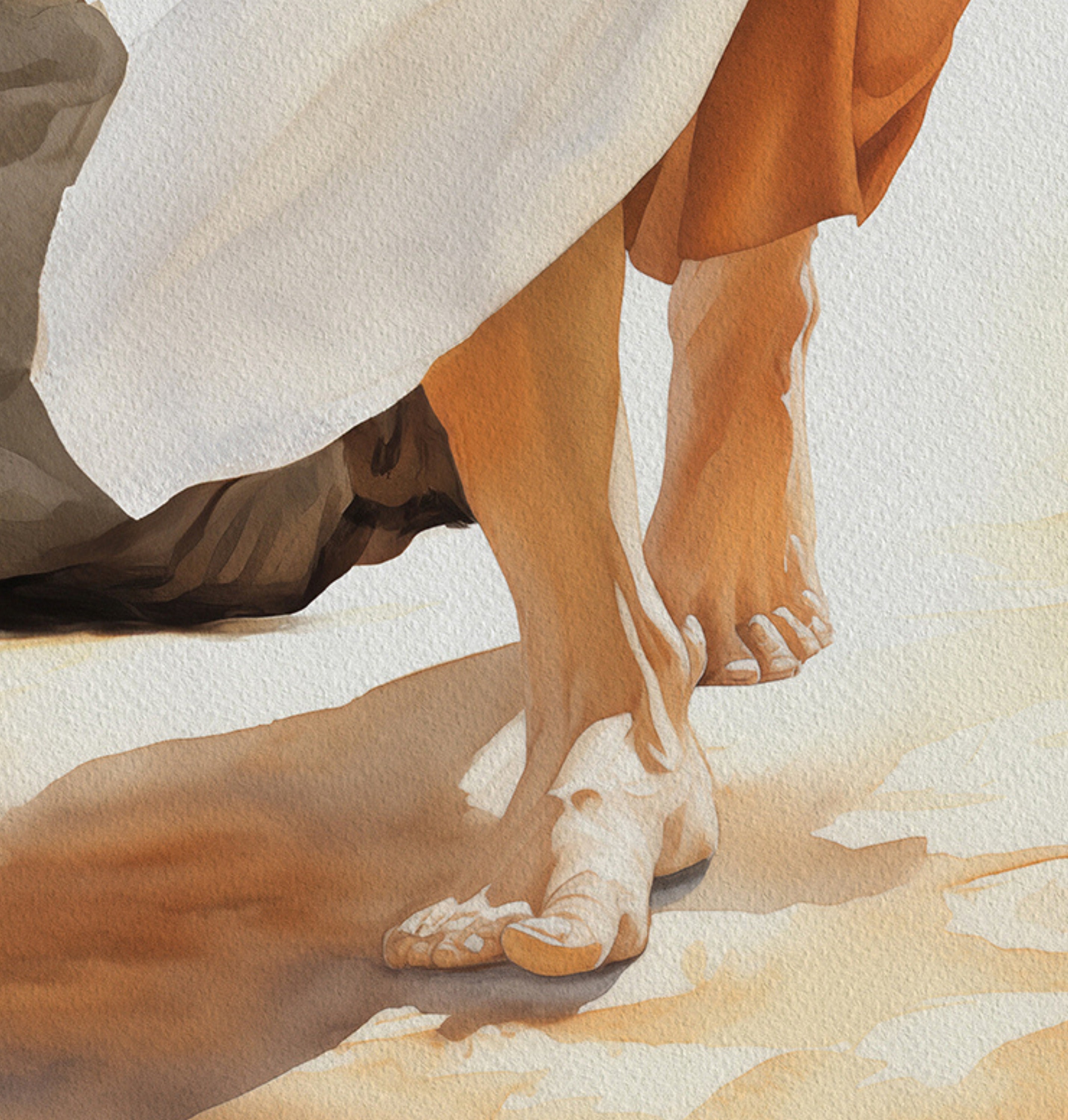 Hem of His Garment Print Bleeding Woman Art Touching the Hem Healing ...