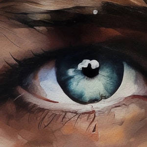 Jesus Wept, Face of Jesus With Blue Eyes, Closeup Large Christian ...