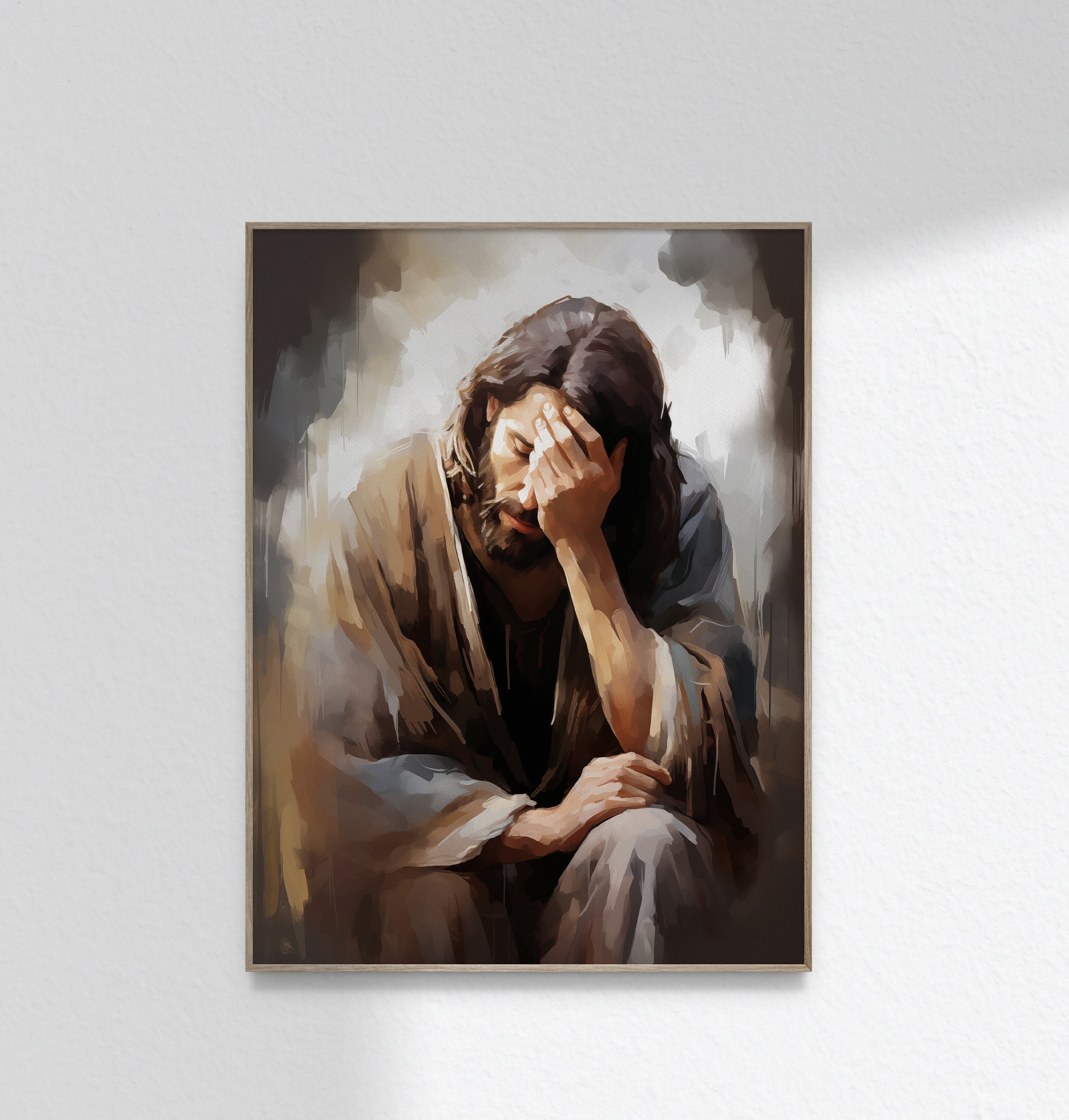 Jesus Weeps Over Jerusalem, Christ Crying, Luke 19:41, Christian ...