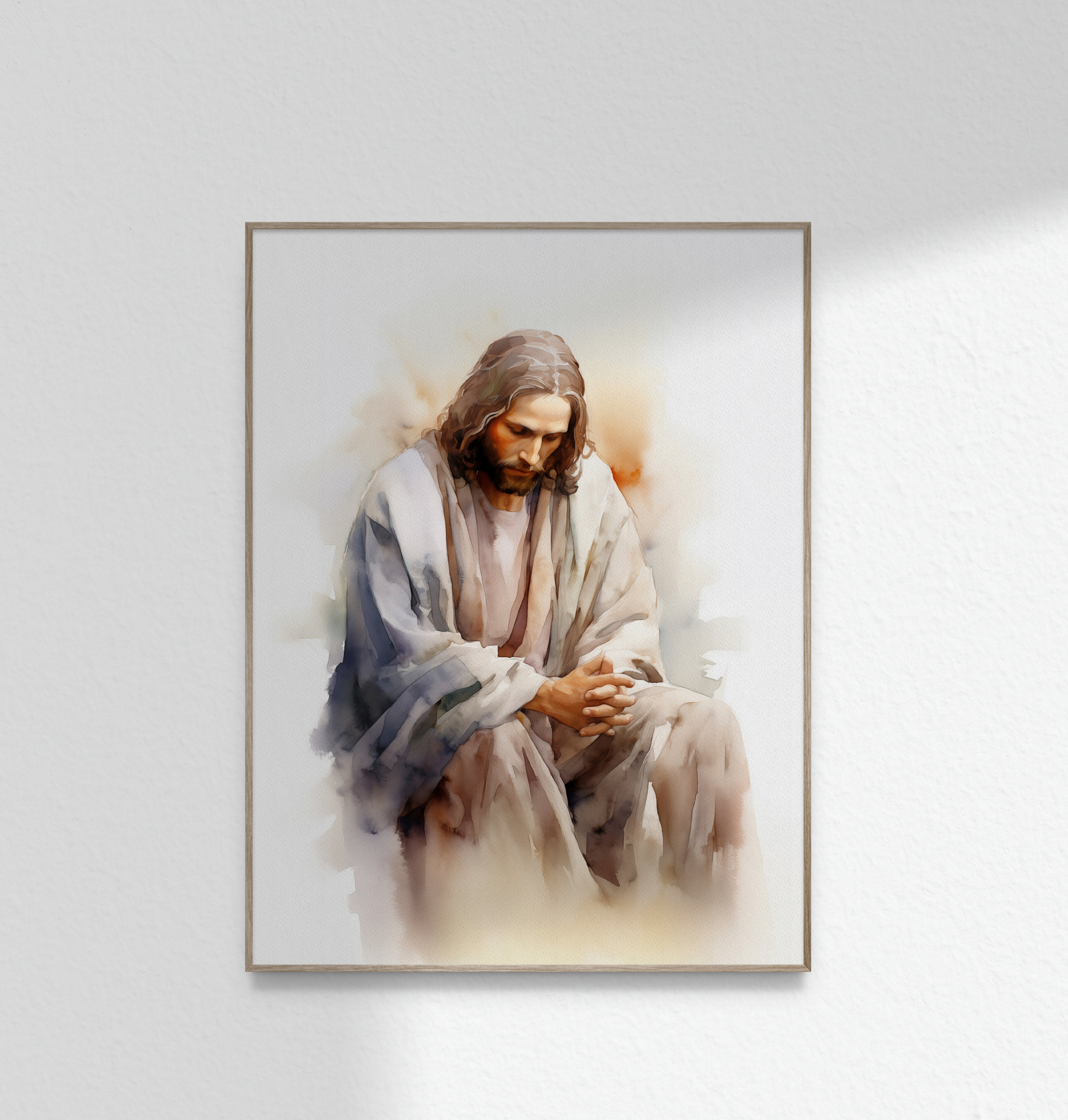Jesus Praying in the Garden of Gethsemane Praying Christ Prayer Art ...
