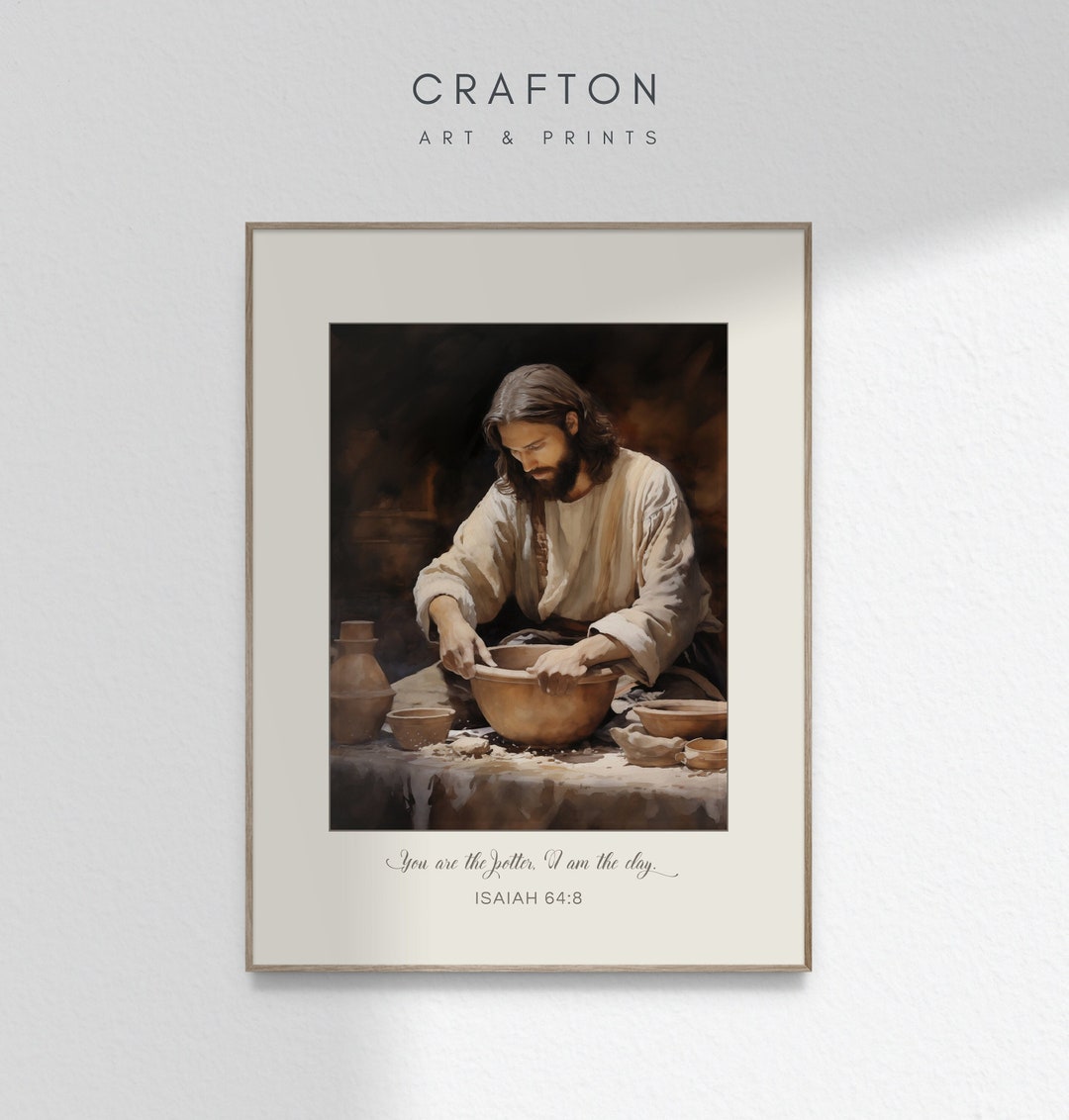 You Are the Potter Bible Verse Wall Art Isaiah 64:8 Christian Wall Art ...