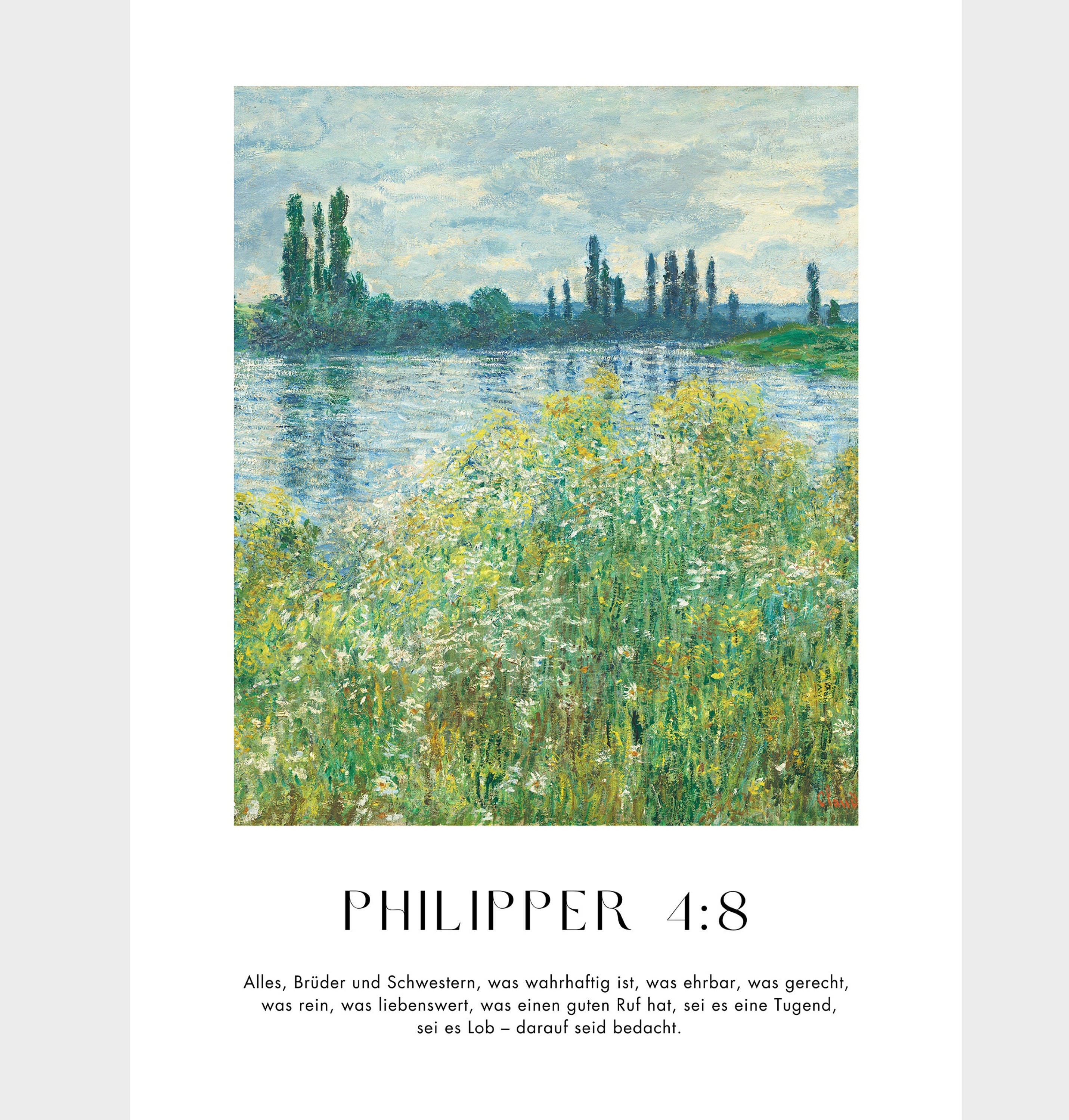Deutsche Christliche Kunst Poster Set 9 Stück Bibelvers Schriftposter ...