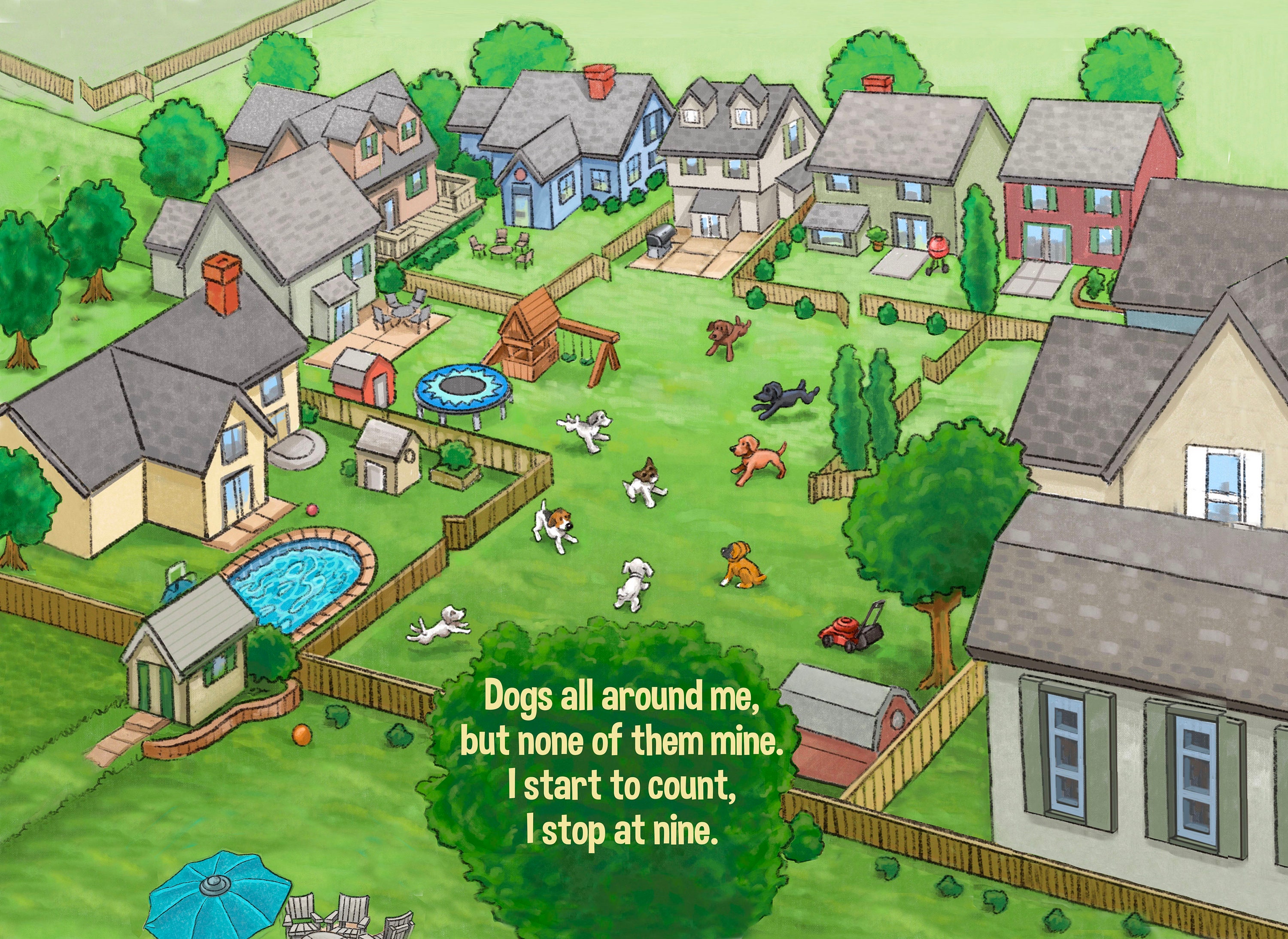 No Dog in My Yard, Children's Picture Book, Hardcover, Funny Story ...