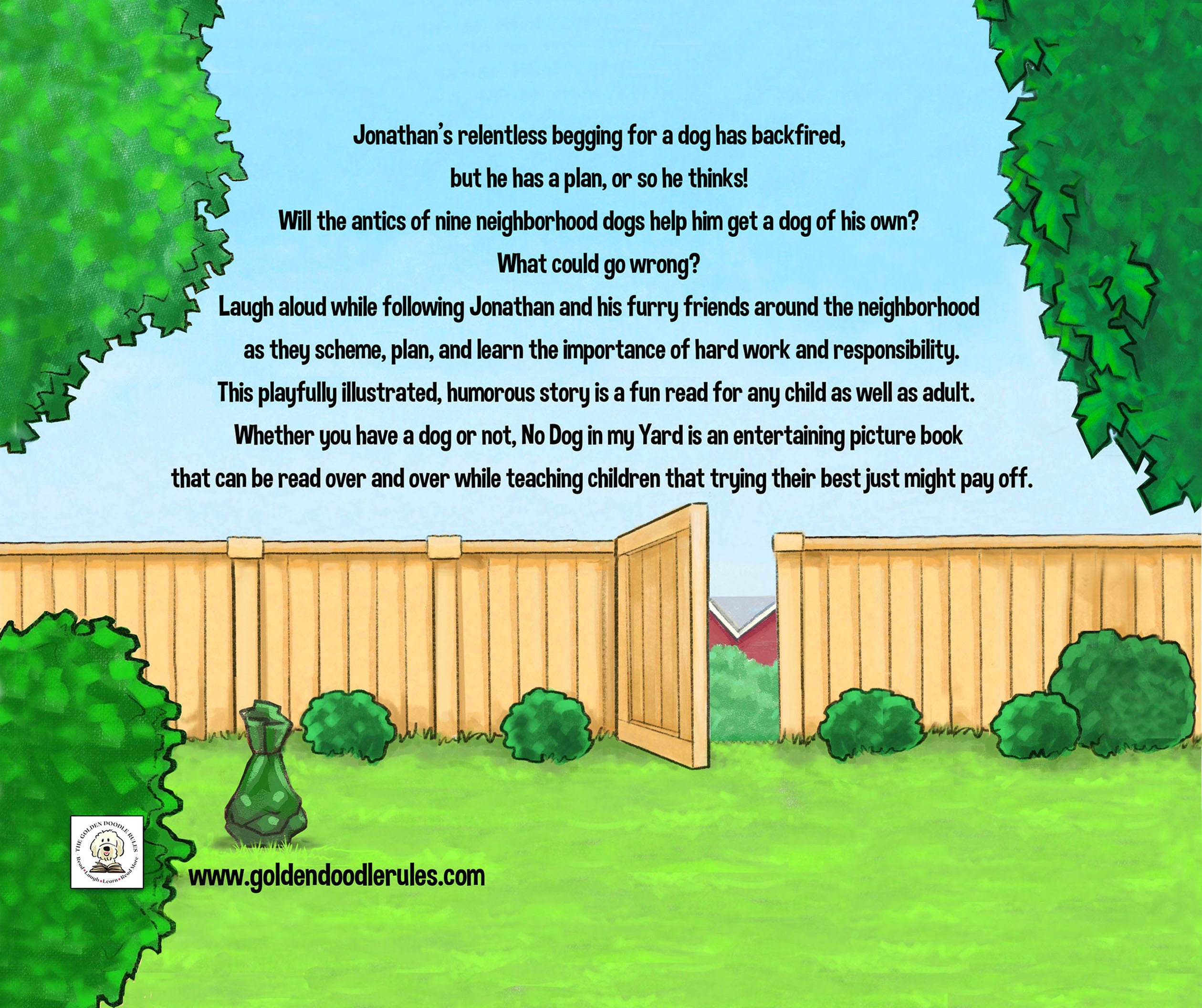 No Dog in My Yard, Children's Picture Book, Hardcover, Funny Story ...