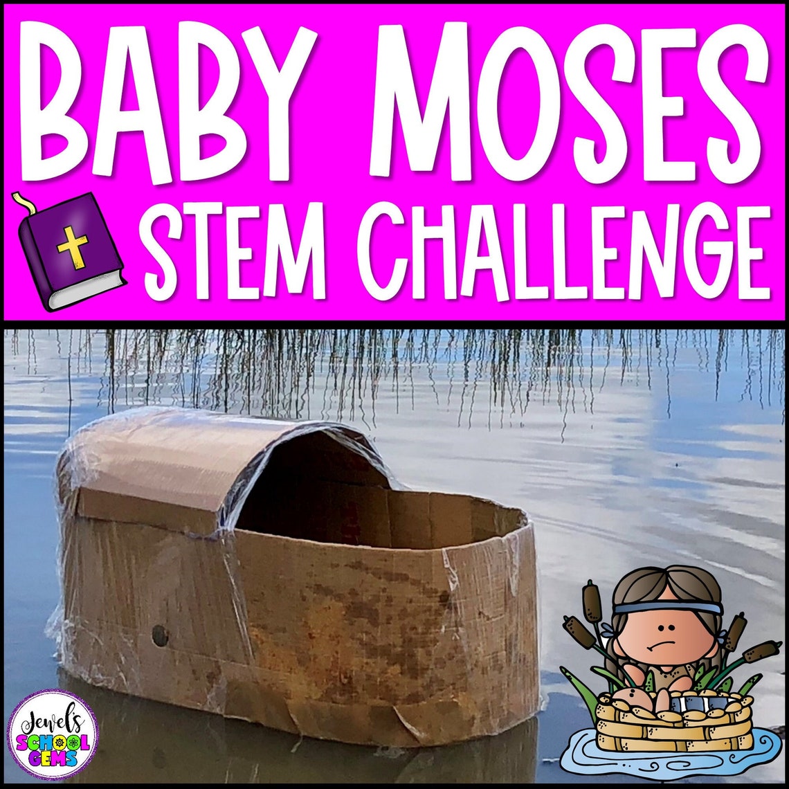 Baby Moses Bible Lessons for Children | Bible Stories STEM Activities ...