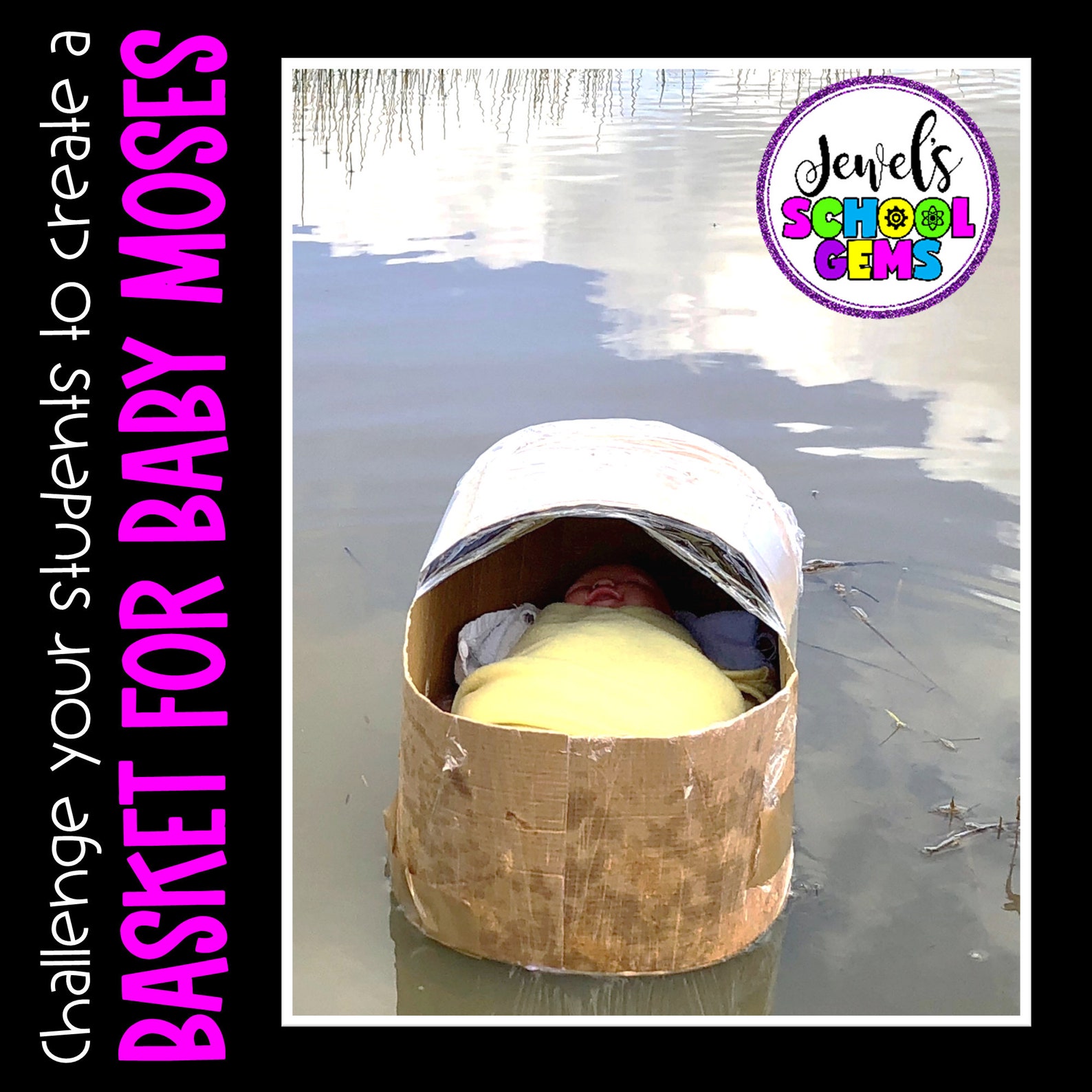 Baby Moses Bible Lessons for Children | Bible Stories STEM Activities ...