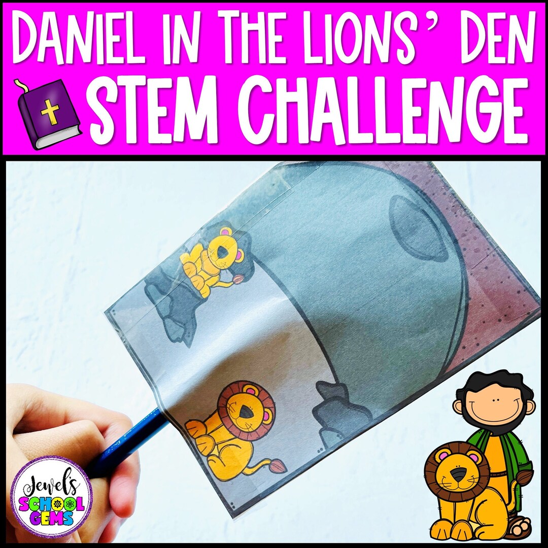 Daniel in the Lions Den Bible Lessons for Children | Bible Story STEM ...