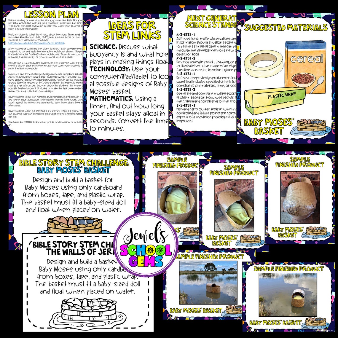 Baby Moses Bible Lessons for Children | Bible Stories STEM Activities ...