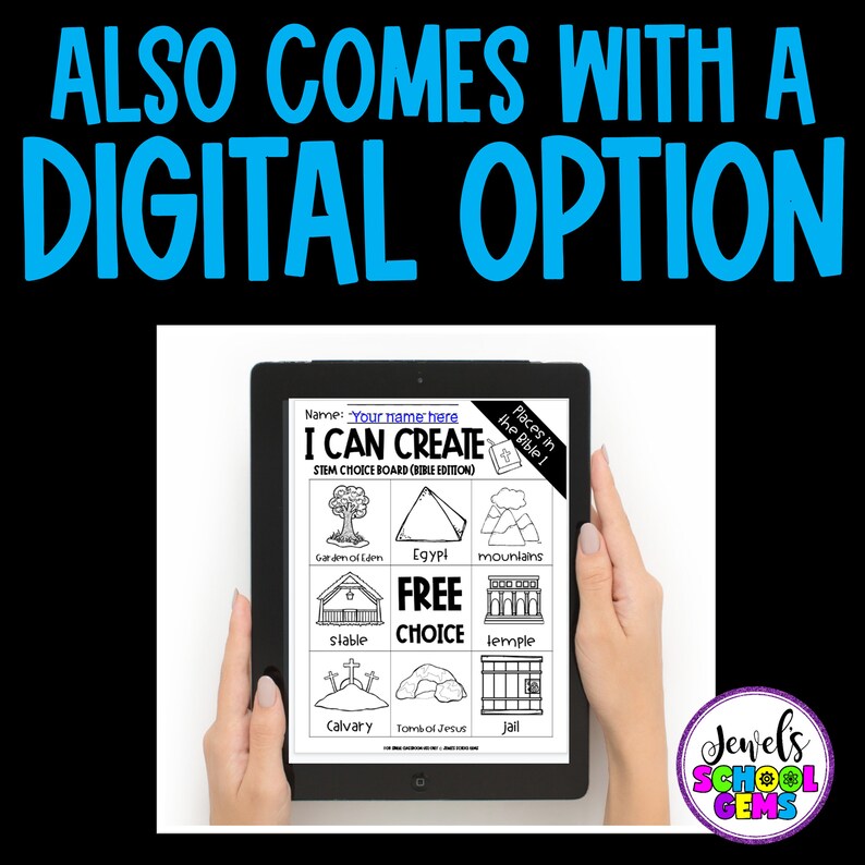 Lecciones Bíblicas para Niños BUNDLE / Bible STEM Choice Boards and ...