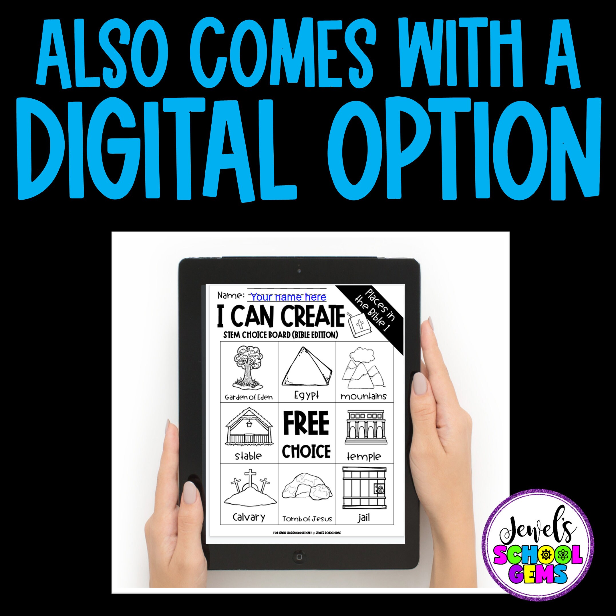 Bible Lessons for Children BUNDLE | Bible STEM Choice Boards and ...