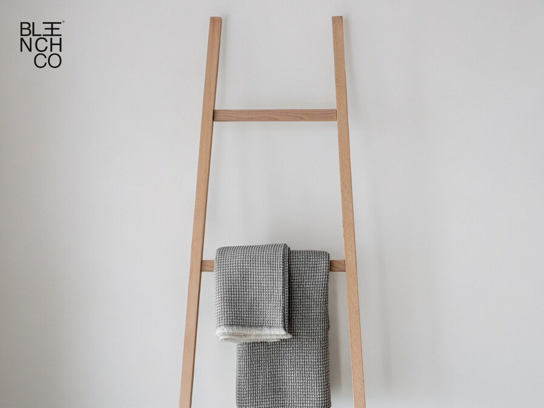 Grove Handmade Wooden Ladder Towel Rack Elegant Bathroom Organizer - Etsy