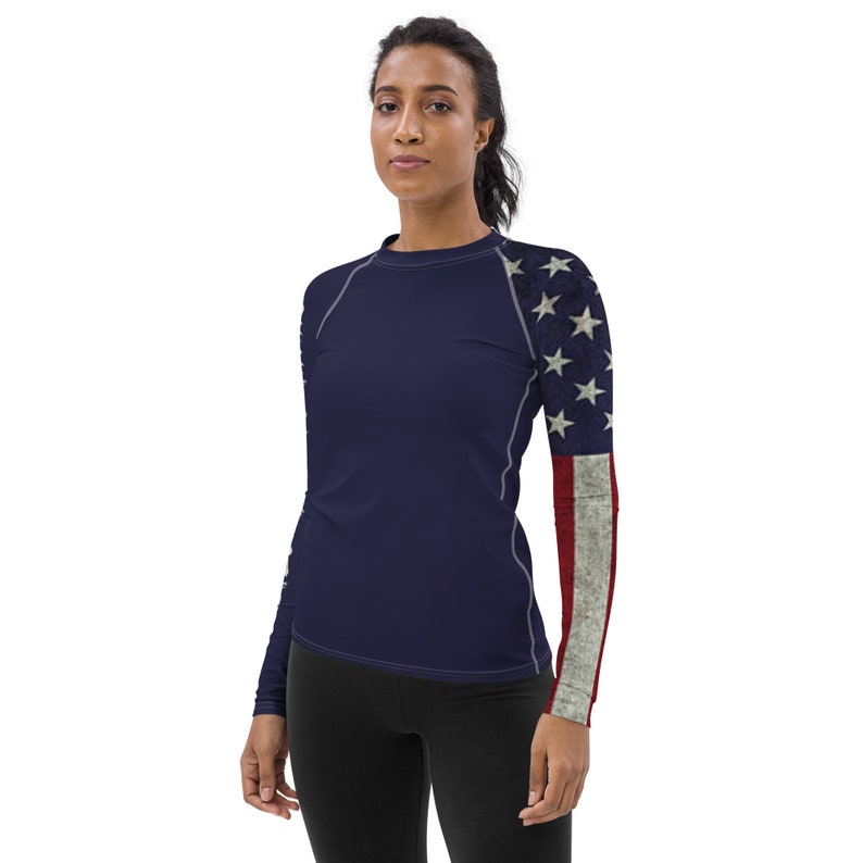 Women's Rash Guard - American Flag - Etsy