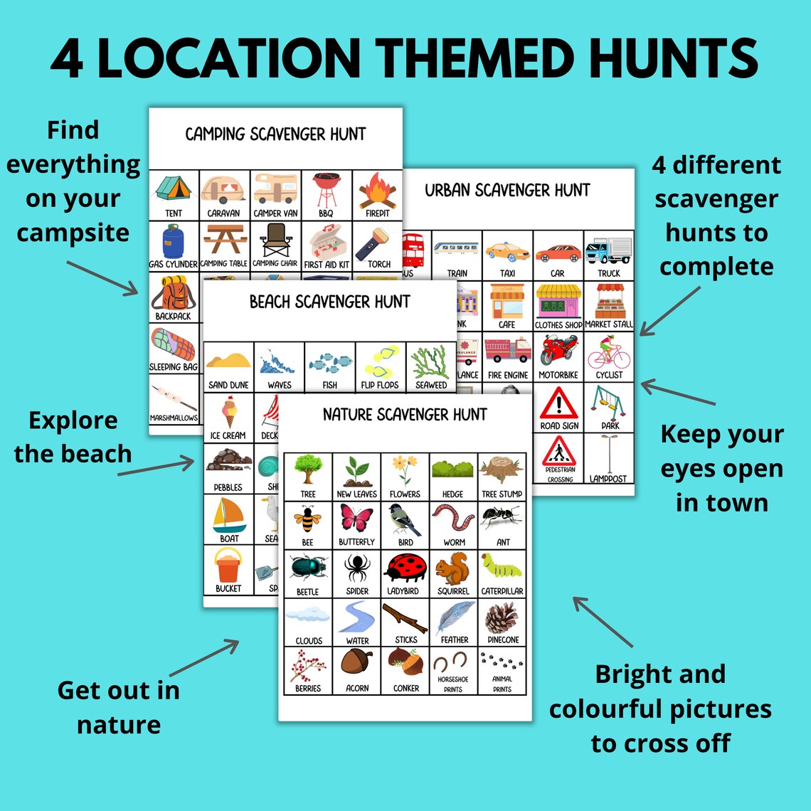 Scavenger Hunts, I Spy, Printable Scavenger Hunt, Scavenger Hunt Ideas ...