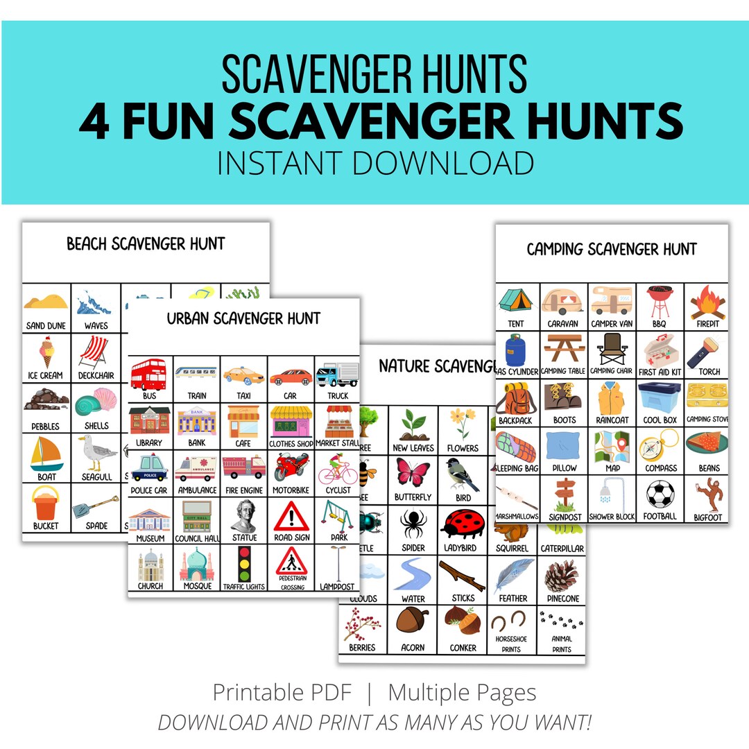 Scavenger Hunts, I Spy, Printable Scavenger Hunt, Scavenger Hunt Ideas ...