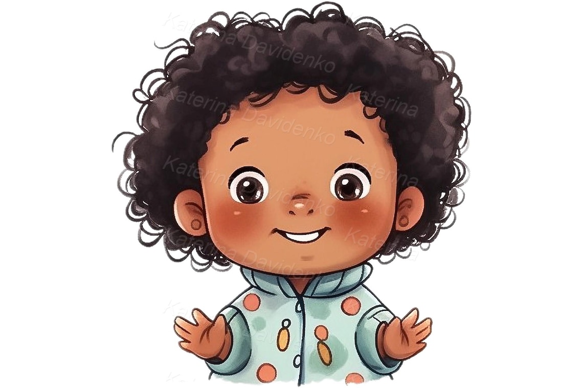 Happy Cartoon Kids PNG Clipart, Isolated Cute Child Faces Clipart ...