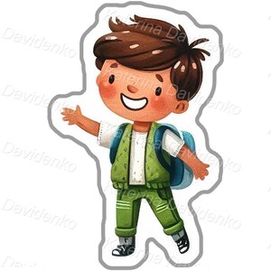 Student Goodnotes Stickers Cute Cartoon School Planner Stickers Happy ...