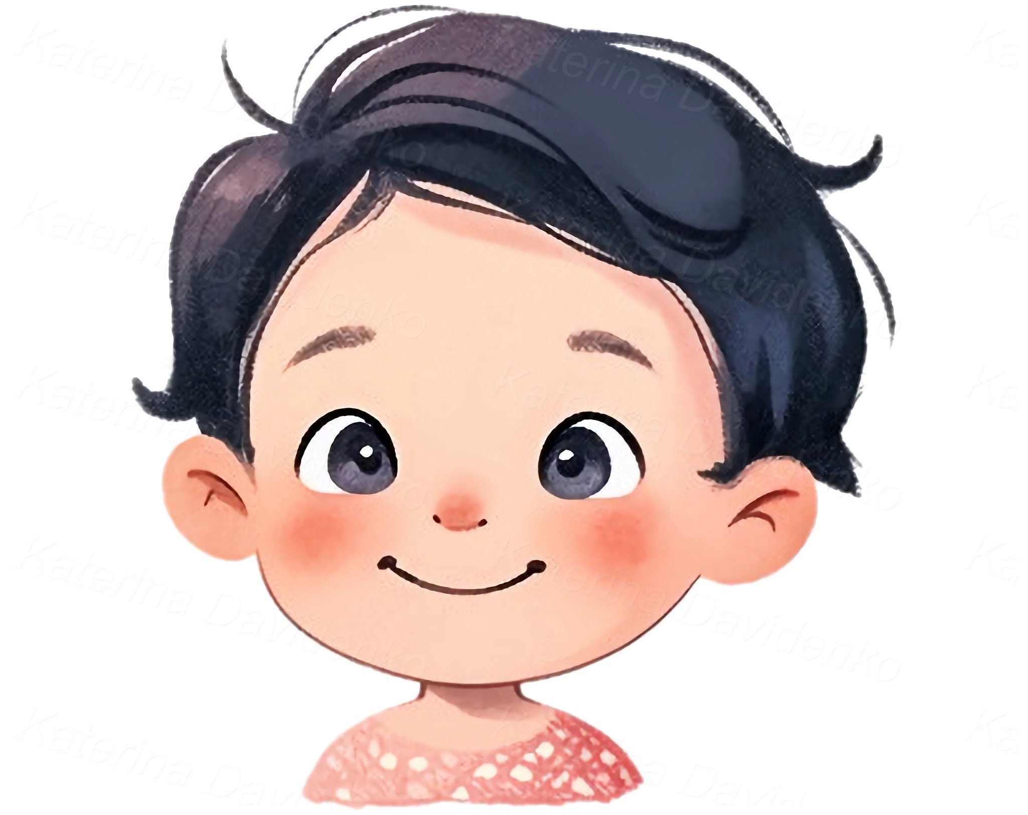 Collection of Cartoon Happy Kids Heads Png Clipart, Multinational ...