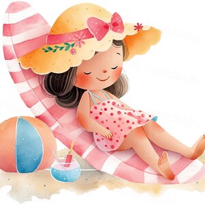 PNG Cliparts of Happy Kids Activities During the Summer Season. Cartoon ...