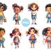 PNG Clipart. Collection of Cute Happy Cartoon Little Kids, Boys and ...