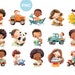 Set of Isolated Cartoon Kids Characters, Little Boys in Costumes of ...