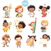 Cartoon Happy Little Kids PNG Clipart. Cute Girls and Boys - Etsy