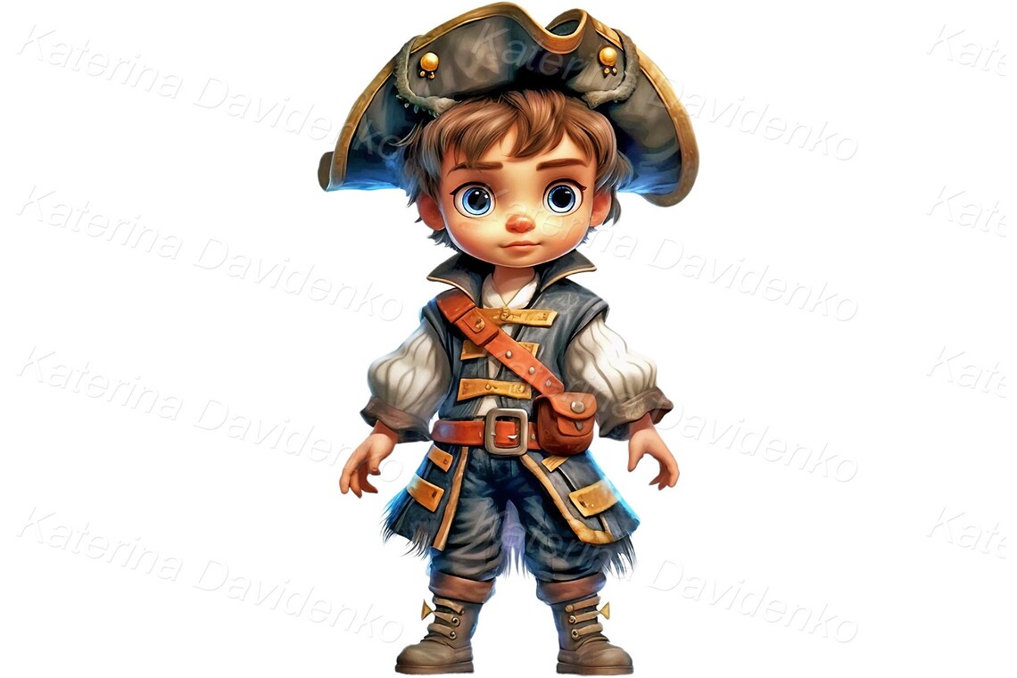 Set of Isolated Cartoon Kids Characters, Little Boys in Costumes of ...