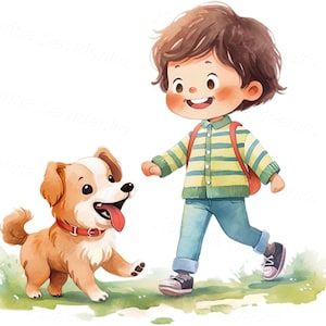 Cute Little Kids Daily Routine, Regime PNG Clipart. Cartoon Children ...