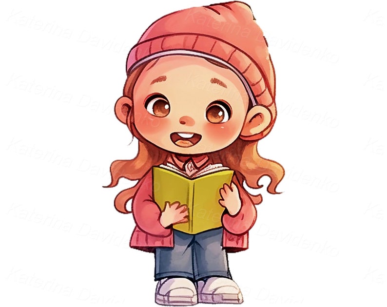Cartoon Multiethnic School Children Clip Art, Anime Kids Characters ...