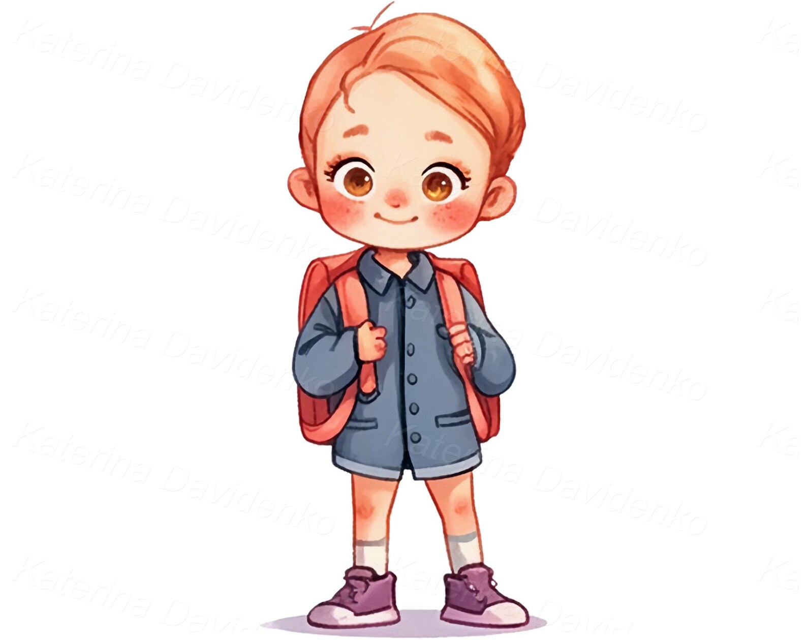 Multiethnic Little Kids PNG Clipart. School Children With Backpacks ...