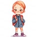 Multiethnic Little Kids PNG Clipart. School Children With Backpacks ...