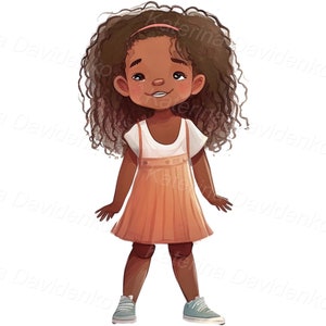 Cute Cartoon Little Children in Summer Clothes Standing in a Row Boys ...