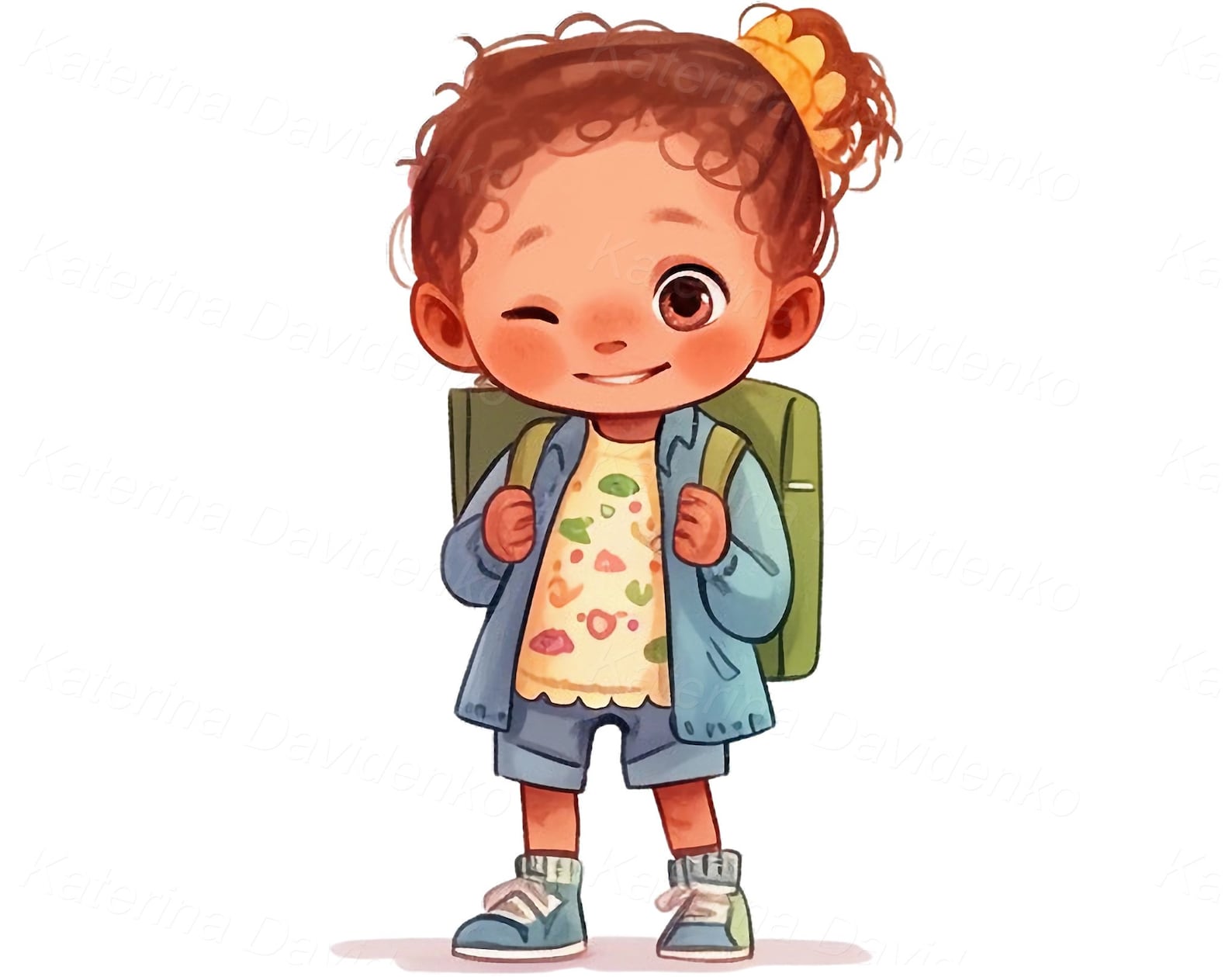 Multiethnic Little Kids PNG Clipart. School Children With Backpacks ...