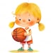 Set of Cartoon Kids Doing Different Sport Activities PNG Clipart ...